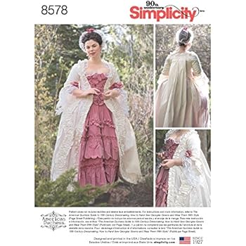Simplicity Pattern 8162 Misses' 18th Century Undergarments, Paper ...