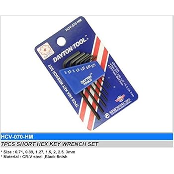 Dayton Micro Size Allen Key 7 pcs Set: Amazon.in: Home Improvement