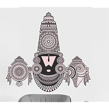 Buy WallDesign Lord Balaji Symbol Gold Wall Sticker (Small) - 6 inch ...