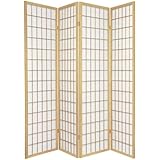 BlueBoxInnovations TOKYO Dark Brown Handmade Wood and Paper 3 Pane Room ...