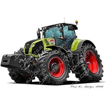 carmats4u Claas Tractor - Vinyl Wall Art Sticker - Green: Amazon.co.uk ...