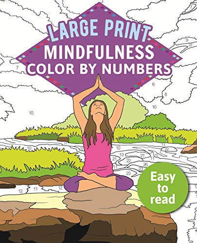 Mindfulness Color-By-Numbers Large Print (Sirius Large Print Color by ...