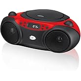 GPX, Inc. Portable Top-Loading CD Boombox with AM/FM Radio and 3.5mm ...