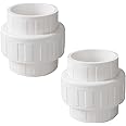 2 Pack 2" PVC Union Coupling Pipe Fitting (Socket x Socket), 2 inch PVC ...