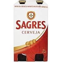 Sagres - Premium Portuguese Lager Beer - 24 x 330 ml - 5.1% ABV ...