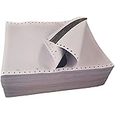 Computer Paper Dot Matrix Printer Paper 10"x12", 2 Part 500 Sets Blank ...