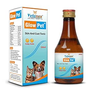 Buy VETENEX Glow Pet Plus - Dog Skin & Coat Supplement Syrup Enriched ...