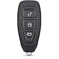 3 Buttons Car Key Fob Case Replacement For Ford Fiesta Focus Kuga Grand ...