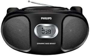 Philips AZ102B/05 Portable CD Player with AM/FM Radio - Black: Amazon ...