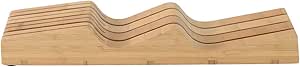 ProCook Knife Drawer Block Bamboo 7 Slot : Amazon.co.uk: Home & Kitchen