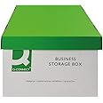 Q-Connect Business Storage Box 335x400x250mm Green and White (Pack of ...