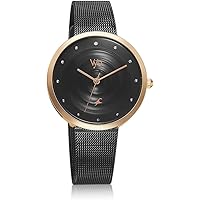 Fastrack Animal Print Quartz Analog Black Dial Stainless Steel Strap ...