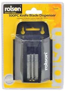 Rolson 62898 Utility Knife Blade and Dispenser - 100 Pieces: Amazon.co ...