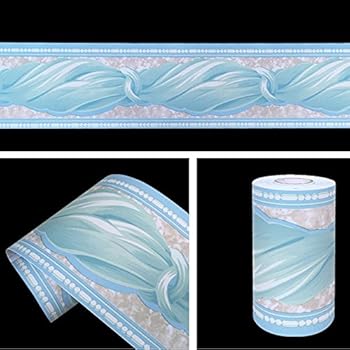 LoveFaye Removable Vinyl Wallpaper Border Waterproof Wall Borders Peel ...