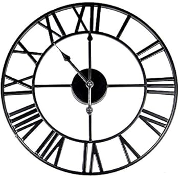 Antic by Casa Chic – Große Metall Wanduhr mit Quarz Uhrwerk – 60 cm ...