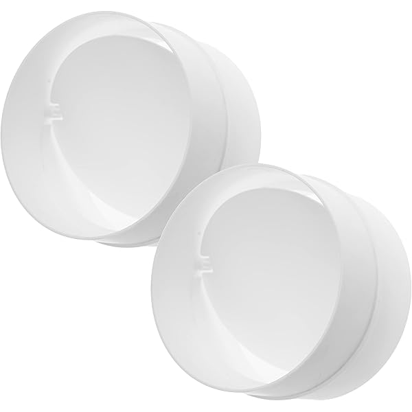 Pipe Draft Blocker Backdraft Damper Ventilation Duct Inline, 45% OFF