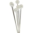 White Round Head Pearl Pins Weddings & Buttonholes : Amazon.co.uk: Home ...