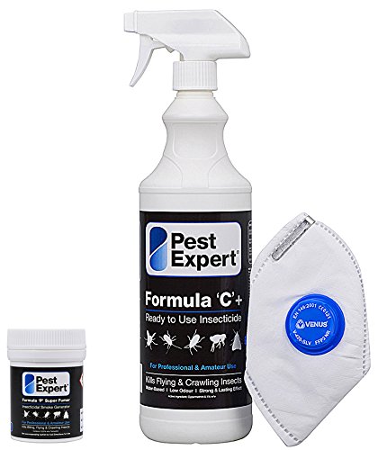 Buy Pest Expert Formula 'C' Food Moth Killer Spray 1ltr and Formula 'P ...