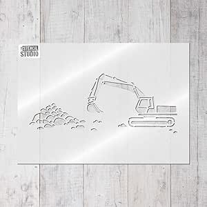 The Stencil Studio Digger Reusable Stencil - Size Small (A4) (10131S ...