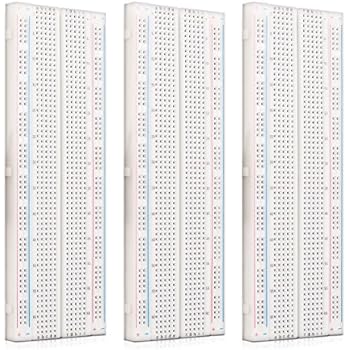 Elegoo 3pcs MB-102 Breadboard 830 Point Solderless Prototype PCB Board ...