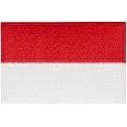 Indonesia Flag Patch Embroidered Applique Indonesian Iron On Sew On ...