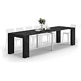 Mobili Fiver, Easy, Extendable Console Table with extension leaves holder, 45(305) x 90 cm ...