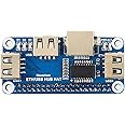 Waveshare Ethernet/USB HUB HAT for Raspberry Pi Stable Wired Ethernet Connection with 1x RJ45 ...