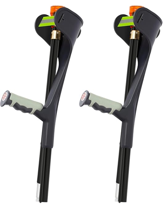 Drive Adjustable Elbow Crutches Padded Forearm Trough