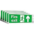 SAFETYKING® 5 Piece Fire Exit Sticker Running Man Up Sticker | 30 cm x ...