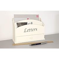 Creative Deco Wooden Desk Organiser Letter Rack | 25 x 10 x 20.5cm | 2 ...