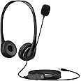 Hp Stereo 3.5Mm G2 Wired Over Ear Headphones with Vegan Leather Earcups ...