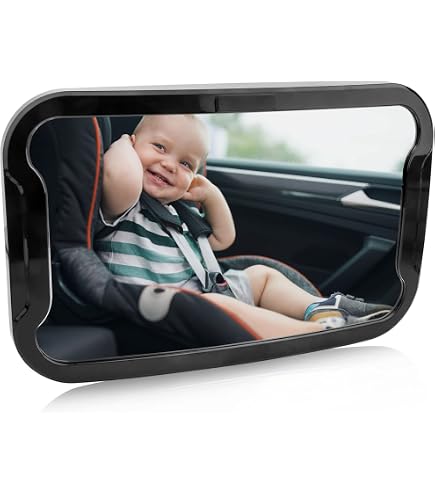 Rétroviseur Voiture Bébé Incassable - Pack De 2 Miroirs Anti-vibration ...