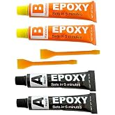 5 Minute Epoxy Glue 100ml, Universal Clear Epoxy Adhesive for Metal ...