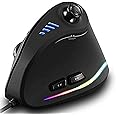 Zeerkeer Ergonomic Vertical Mouse, RGB Wired Vertical Gaming Mouse with ...