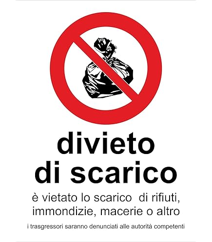 Cartello Vietato Gettare Rifiuti Clipart Vietato Gettare Rifiuti Nel