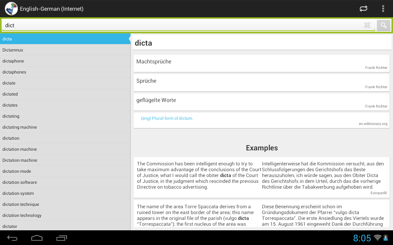 Glosbe - online / offline dictionary: Amazon.fr: Appstore pour Android