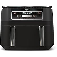 Ninja Foodi Dual Zone Digital Air Fryer, 2 Drawers, 7.6L, 6-in-1, Uses No Oil, Air Fry, Max ...