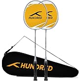 Buy HUNDRED Aluminium Powertek 100 (Set of 2) Badminton Racket with ...