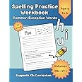 Common Exception Word, Spelling Practice Workbook for KS1 Spellings ...