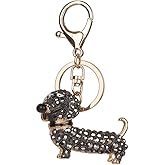 Crystal Dog Keyring Decorative Pendant Keychain for Handbag and Car ...