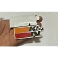 3D K&N 1PC Sticker Metal Logo (9 x 3.5 cm) Car K&N Logo Car Emblem 3D ...