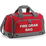 School Evacuation Fire Grab Bag & Fire Action Safety Sign Set - Printed ...