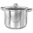 Buckingham Deep Induction Stock Pot with Glass Lid 26 cm, 11 L : Amazon ...