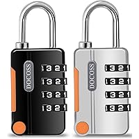 DOCOSS-116 Metal TSA Locks for Luggage, Number Lock for Bag 4 Digit ...