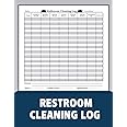 Restroom Cleaning Log: Cleaning Log Book | Bathroom Checklist For Home ...