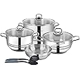 Prestige STAINLESS STEEL 9PC SET, Silver : Buy Online at Best Price in ...