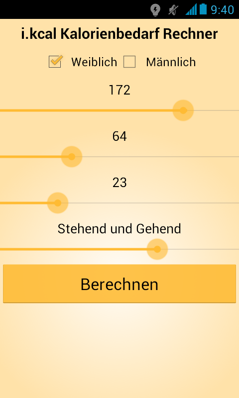 i.kcal Kalorienbedarf Rechner: Amazon.de: Apps für Android