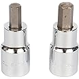 Taparia Hex Bit Socket BSH 8mm / 10mm set of 2 pc, ½ “ Square Drive ...