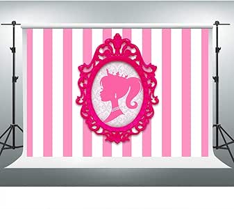 Customized Barbie Photography Backdrop for Party,7x5FT: Amazon.co.uk ...