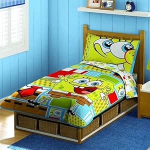 Spongebob Squarepants Toddler Bedding Set Fits A Standard Size Crib ...